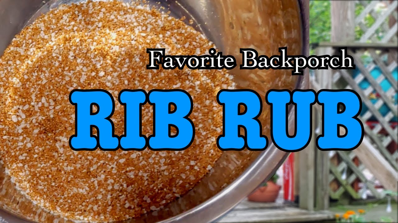 The Best Rib Rub Mix You'll EVER Make! - YouTube