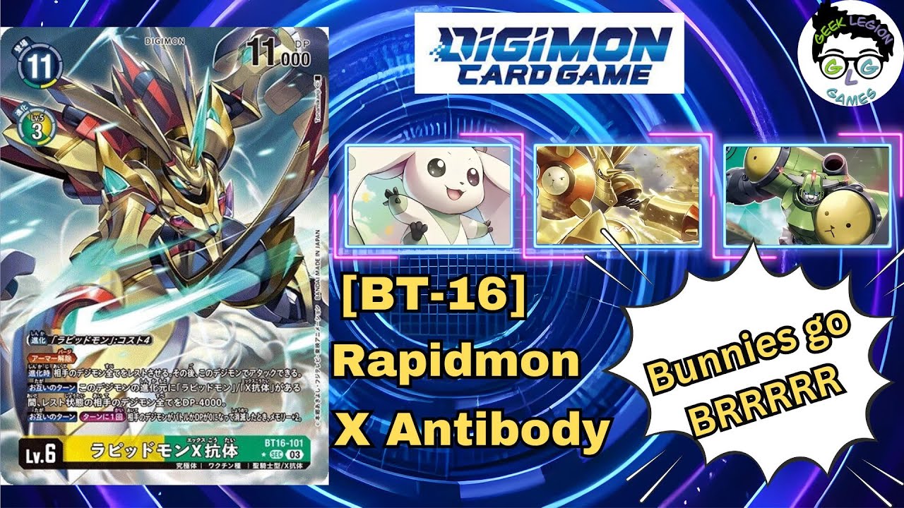 Full Power Rapidmon is here! BT16 Deck Profile. - YouTube