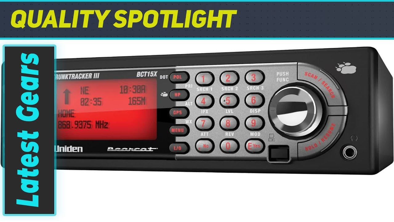 Uniden BearTracker Scanner (BCT15X) - The Ultimate Scanner for Tracking ...
