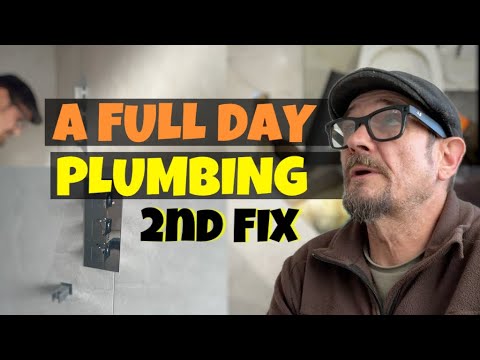 Spend a full day with my plumbing bathroom second fix and more - YouTube
