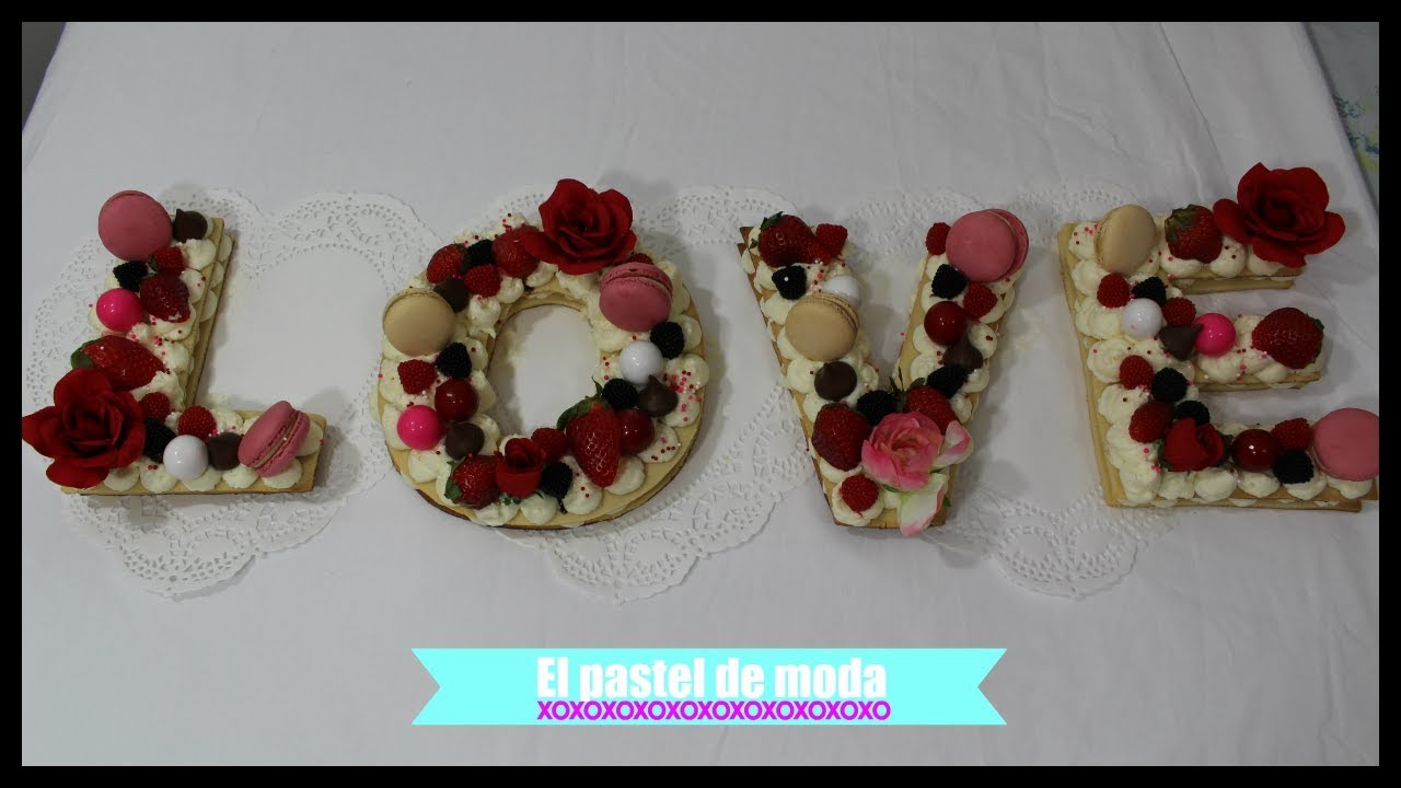 PASTEL DE LETRAS | Tendencias 2018 🎂 - YouTube