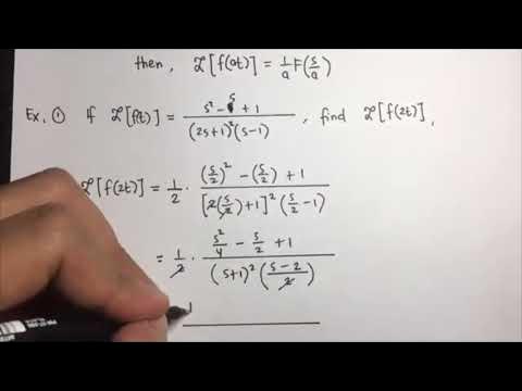 Laplace Transforms: Change of Scale Property - YouTube
