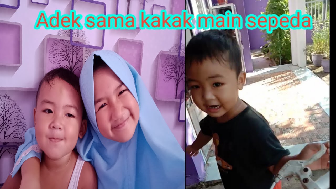 Kakak Sama Adek Main Sepeda Youtube