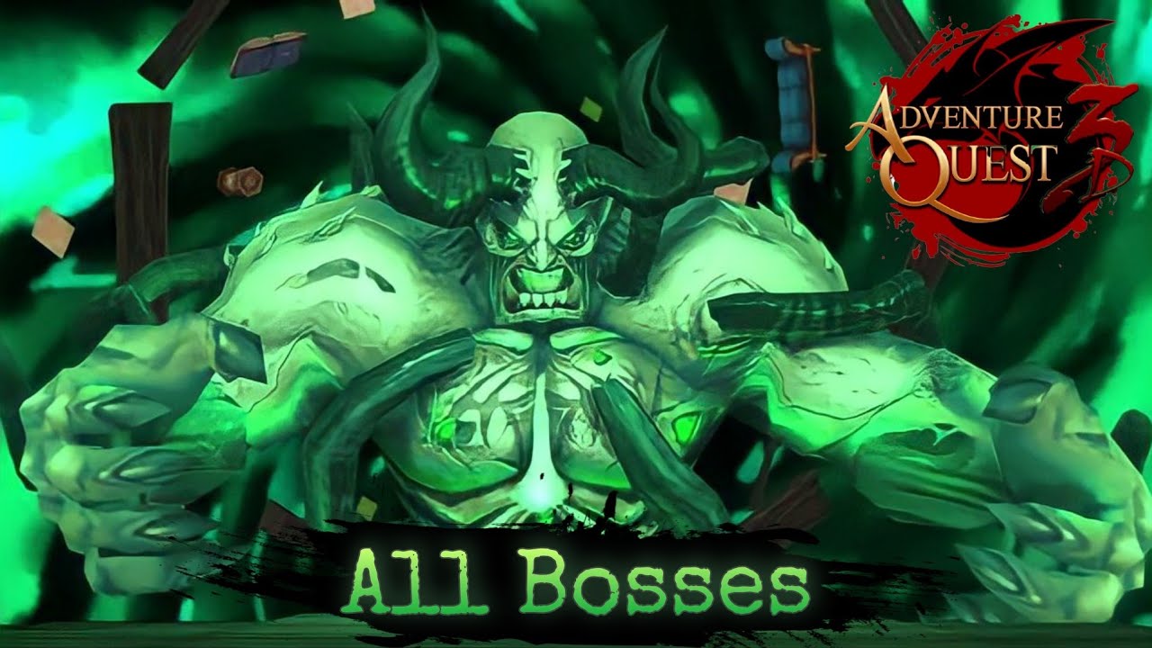 Adventure Quest 3D (AQ3D) - All Bosses - YouTube