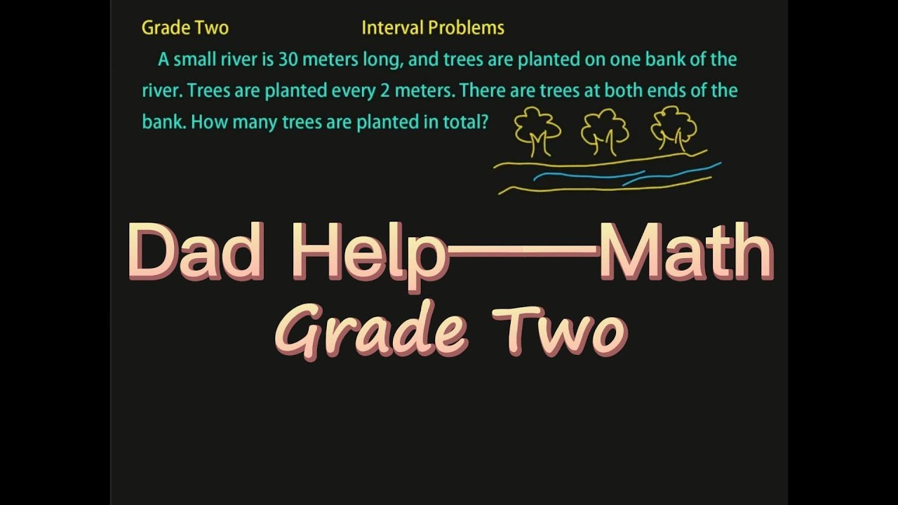 Daddy Help Grade Two Math Tutorial-22: Interval Problem - YouTube
