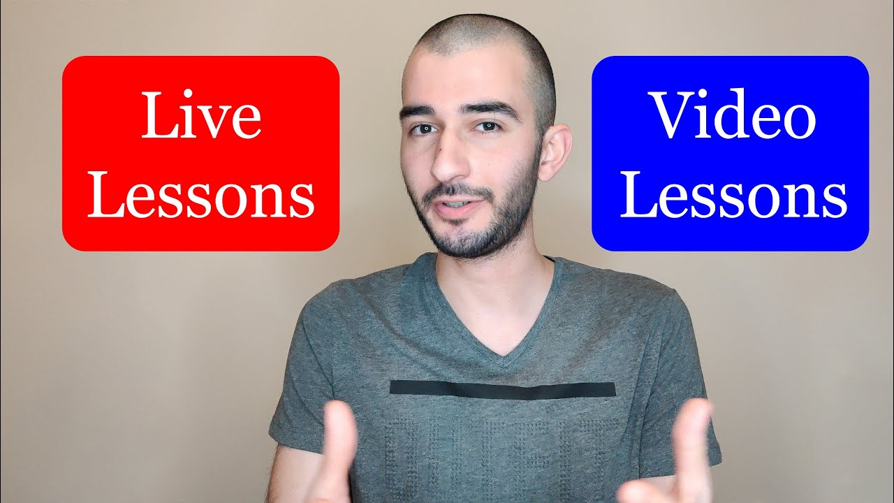 Live online lessons vs video lessons - YouTube
