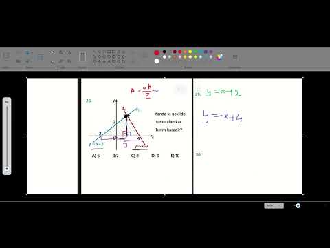 kordinat sistemi taralı alan hesabı analitik geometri güzel soru #yks #tyt #ayt