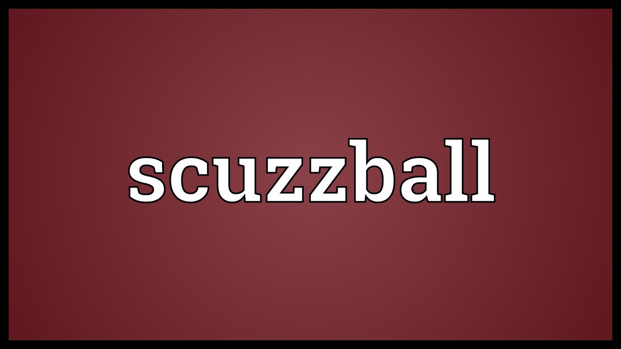 Scuzzball Meaning - YouTube