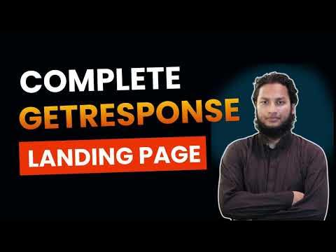 Complete GetResponse Landing Page Tutorial 2024 - YouTube