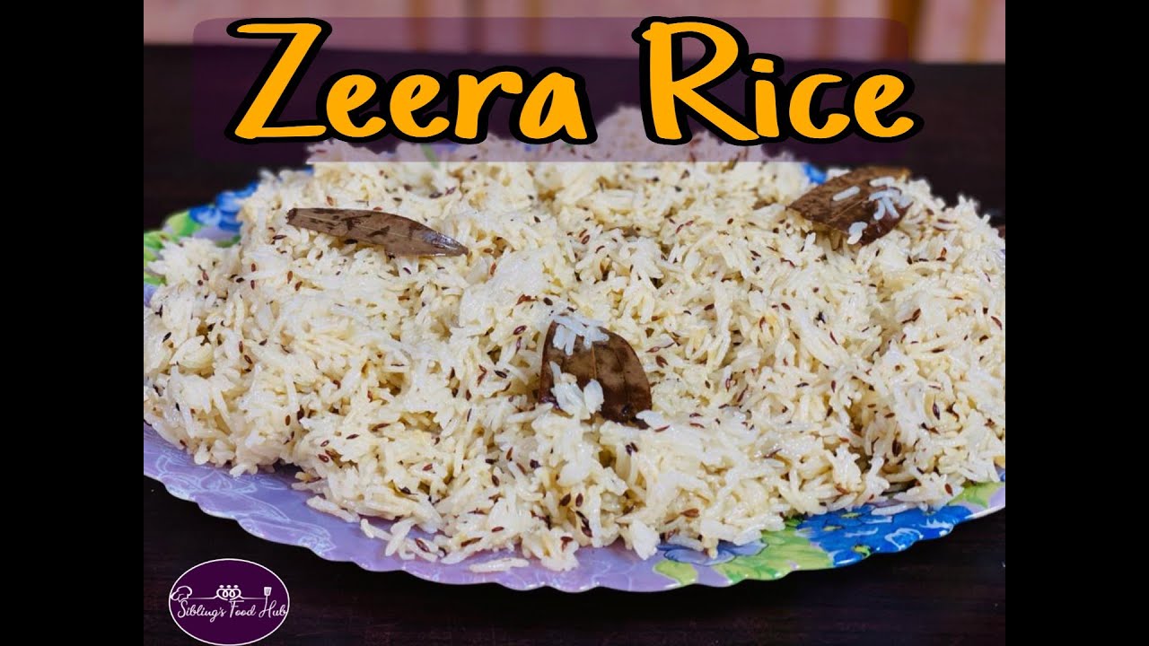 Zeera rice | fried jeera rice restaurant style |cumin seed rice |quick ...