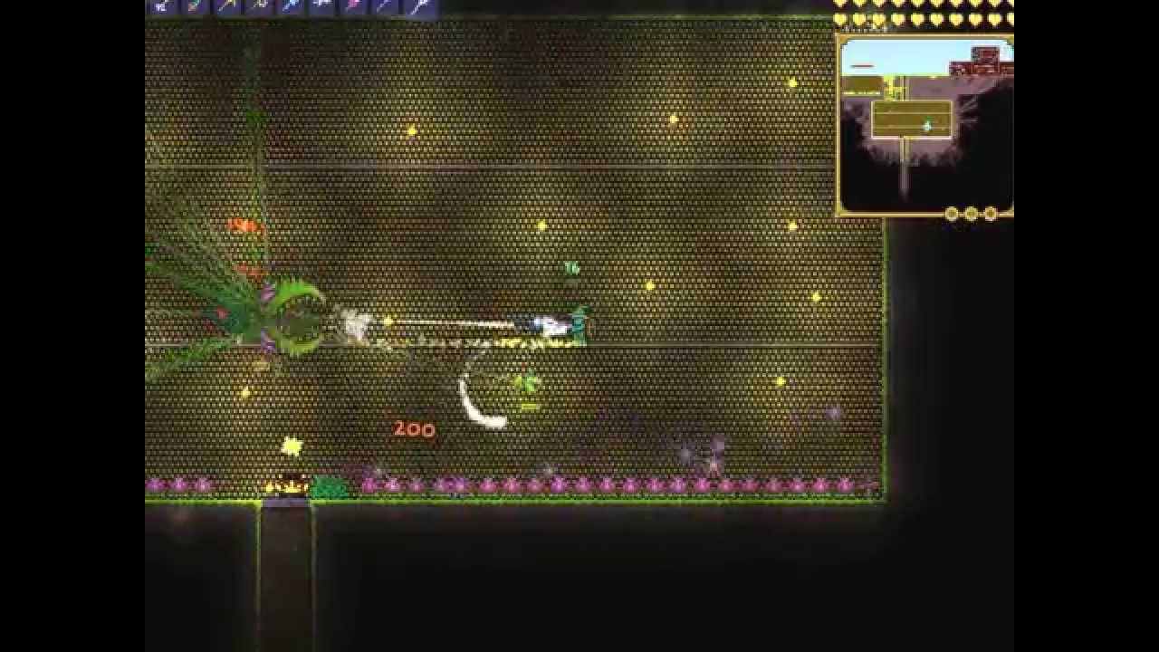 Terraria boss fights, the spectre staff - YouTube
