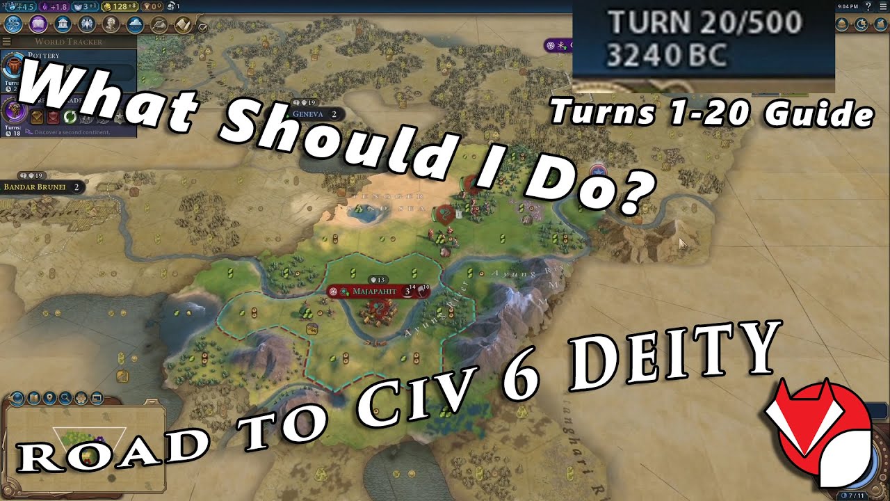 What To Do In Your First 20 Turns In Civ 6 | Road to Civ 6 Deity Guide ...