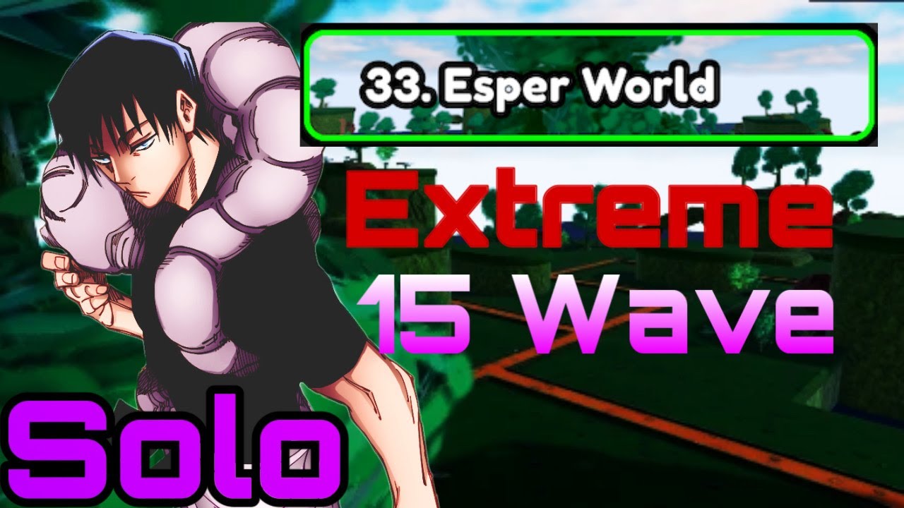 How to solo 15 wave esper world extreme mode | Roblox Astd | - YouTube