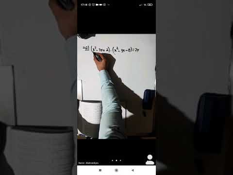 Birməchullu tənliklər.Viyet teoremi və tərs teoremi