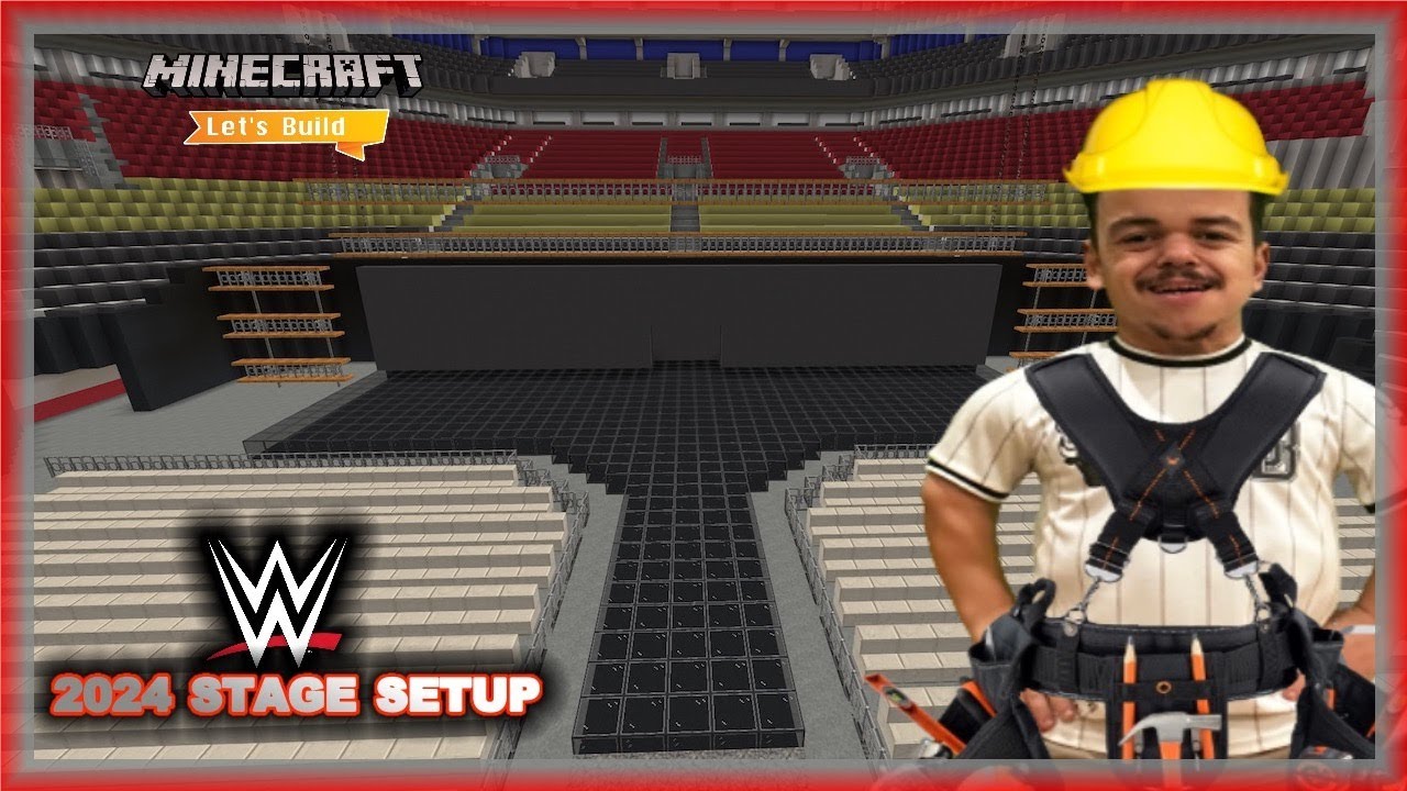 Let's Build WWE 2024 stage setup seating plan! (Minecraft) - YouTube