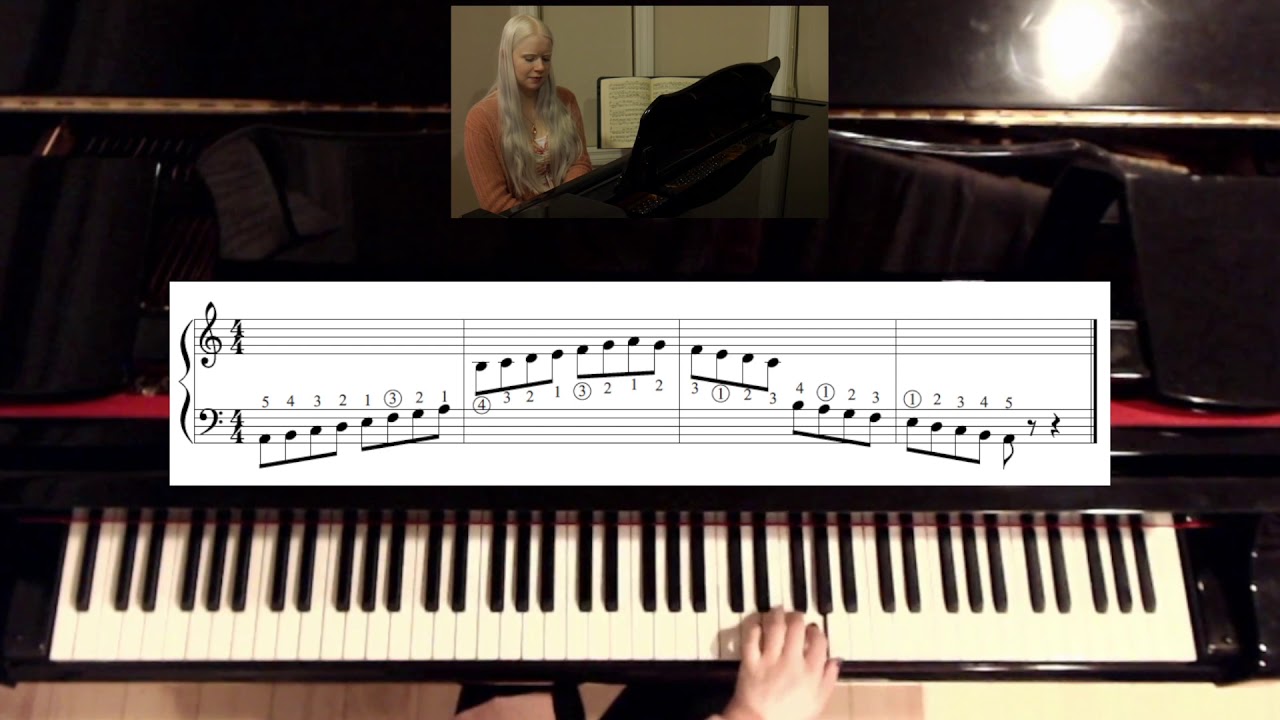 A Natural Minor Scale (2 Octaves) - YouTube