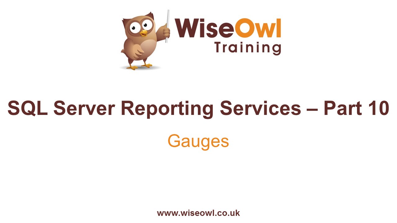 Reporting Services Ssrs Part 10 Gauges Youtube