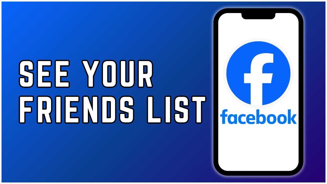 How To See Your Facebook Friends List On iPhone? 2024 - YouTube