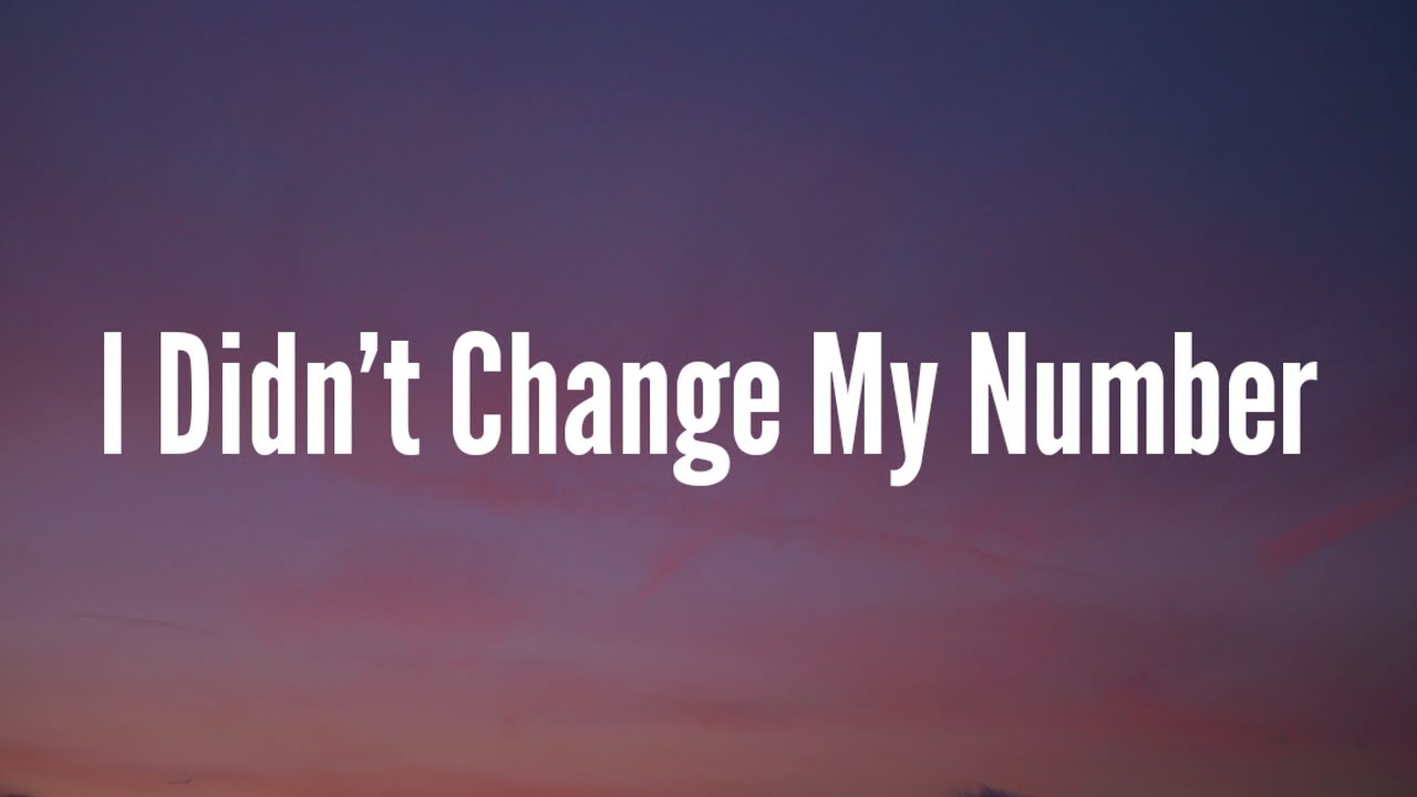 Billie Eilish - I Didn't Change My Number (Lyrics) - YouTube