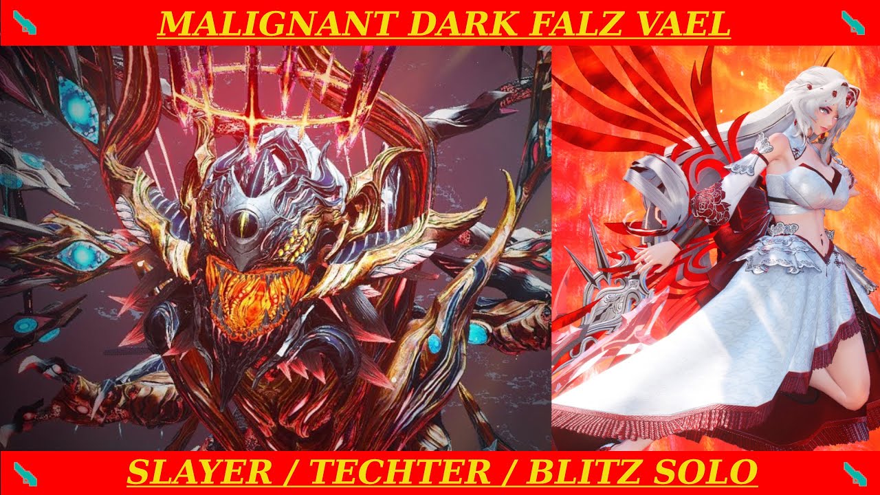 [PSO2: NGS] Malignant Dark Falz Vael - Sl / Te / Blitz Solo - YouTube