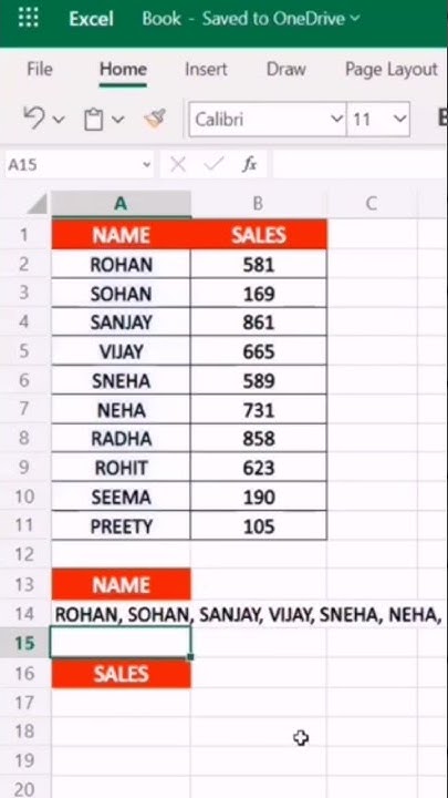 array to text function in excel #shorts #excel #ytshorts - YouTube