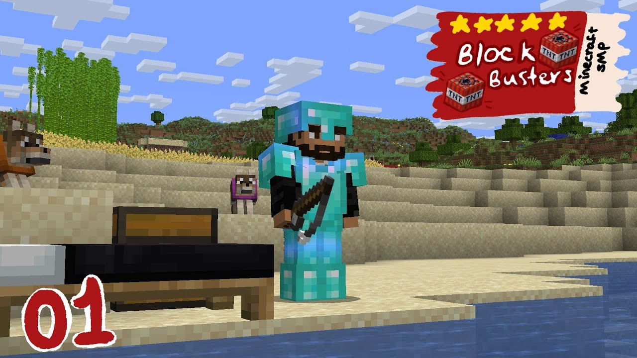Block Busters SMP - Episode 1: Server full of noobs - YouTube
