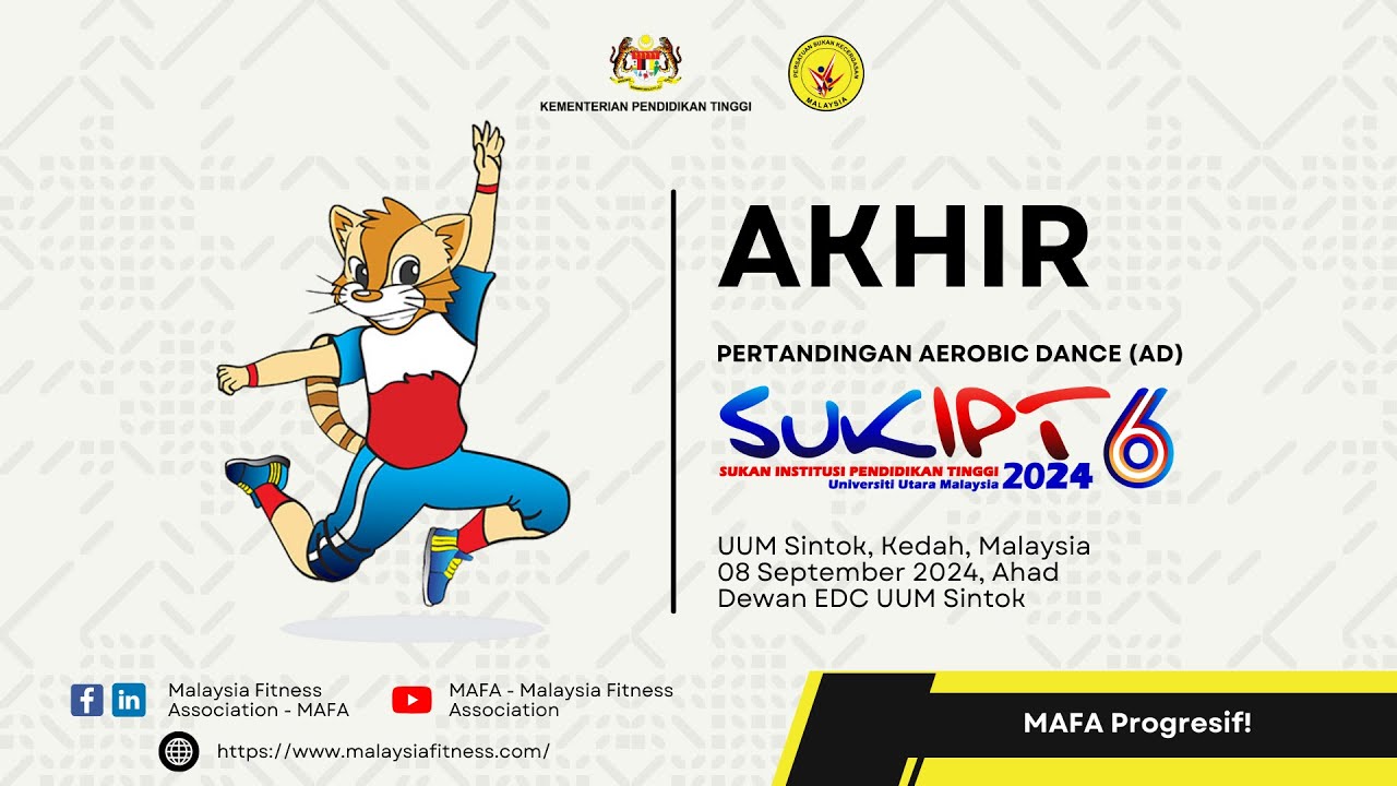 MAFA LIVE - FINAL - Pertandingan Aerobic Dance (AD) SUKIPT 2024 @ UUM ...