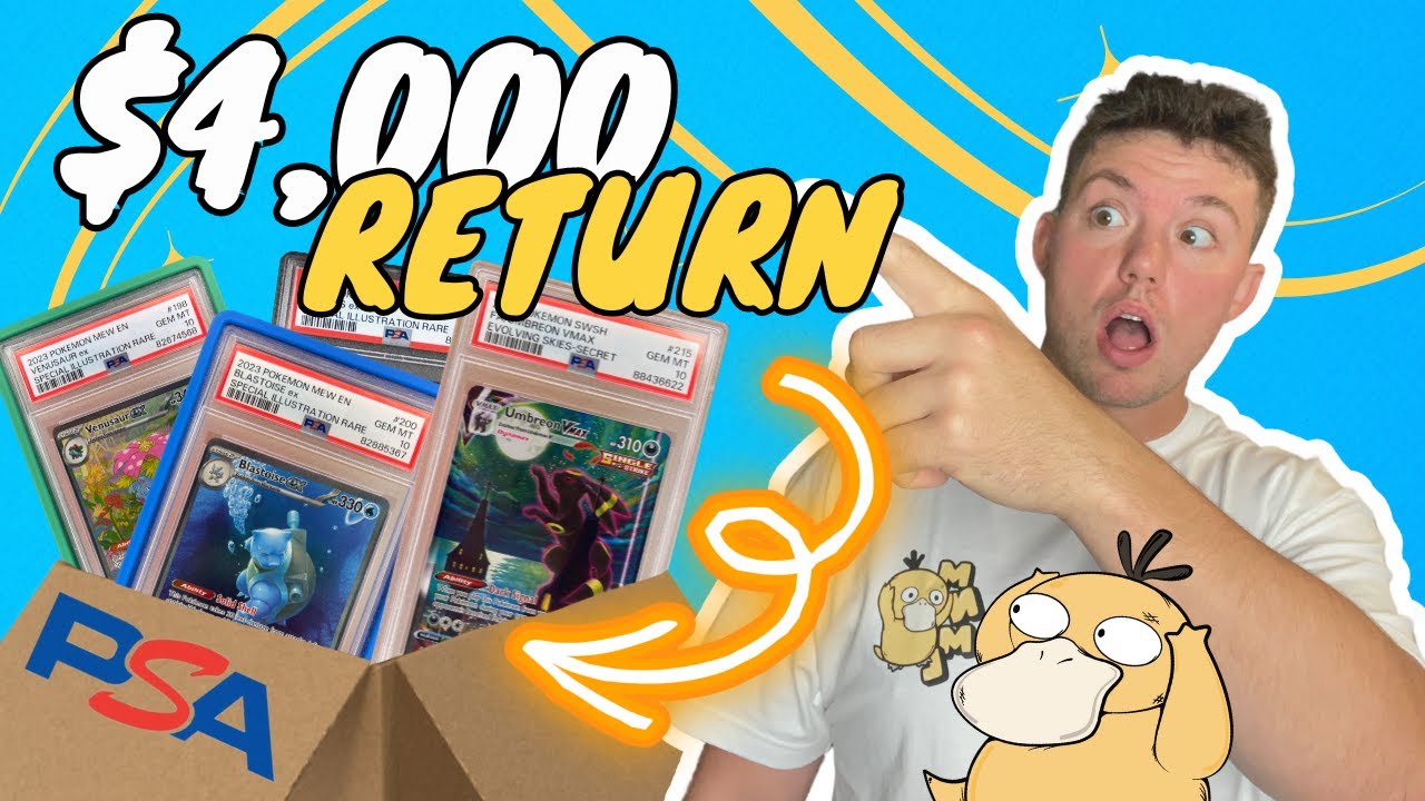 Pokemon PSA Return!!! $4000+ Worth of Pokemon Cards!!! - YouTube