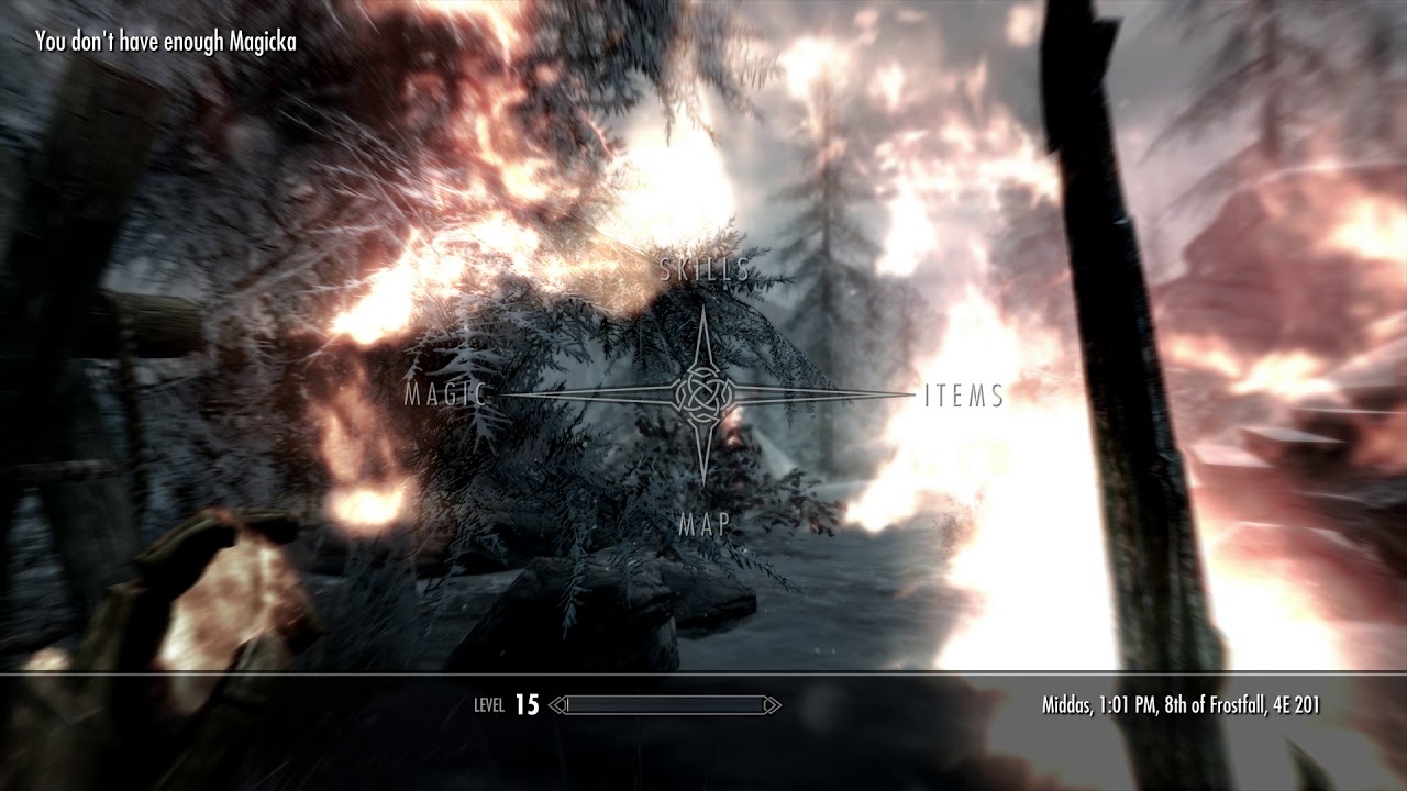 Skyrim Special Edition - Dragon Battle Near Nightgate Inn Gameplay ...