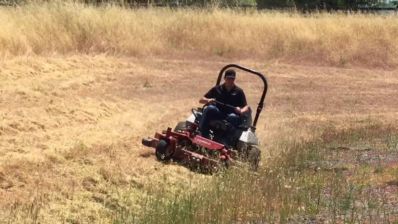 EXMARK Diesel 72" Rear Discharge in Action - YouTube