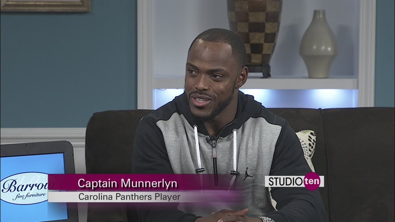 Studio 10: Captain Munnerlyn from the NFL Carolina Panthers - YouTube