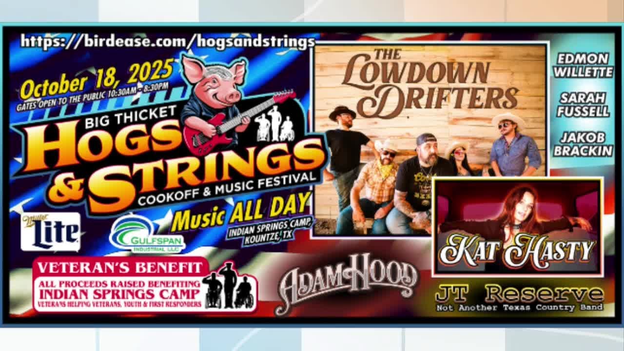 Big Thicket Hogs and Strings Music Fest supports veterans and more this ...