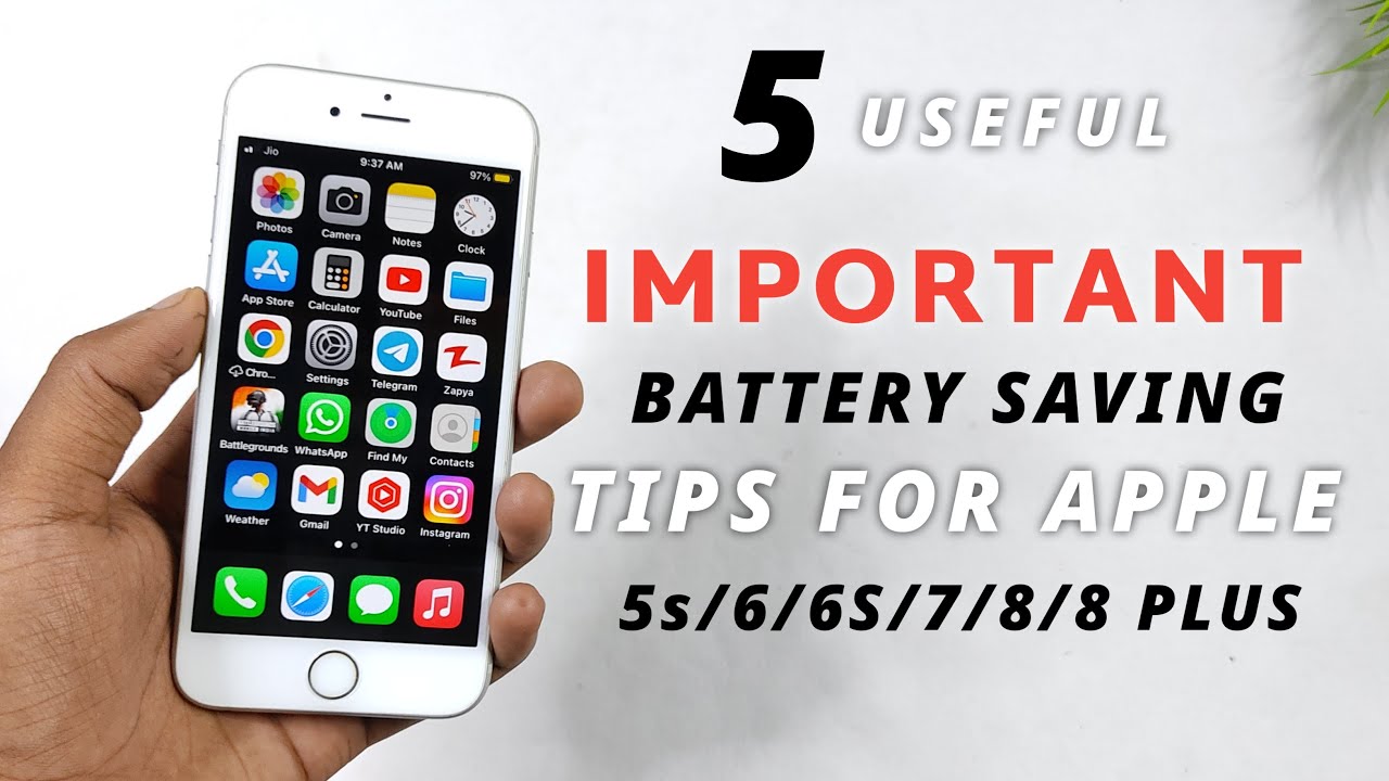 5 Battery Saving Tips For iPhone 5s/6/6s/7/7 Plus/8/8 Plus | Old iPhone ...