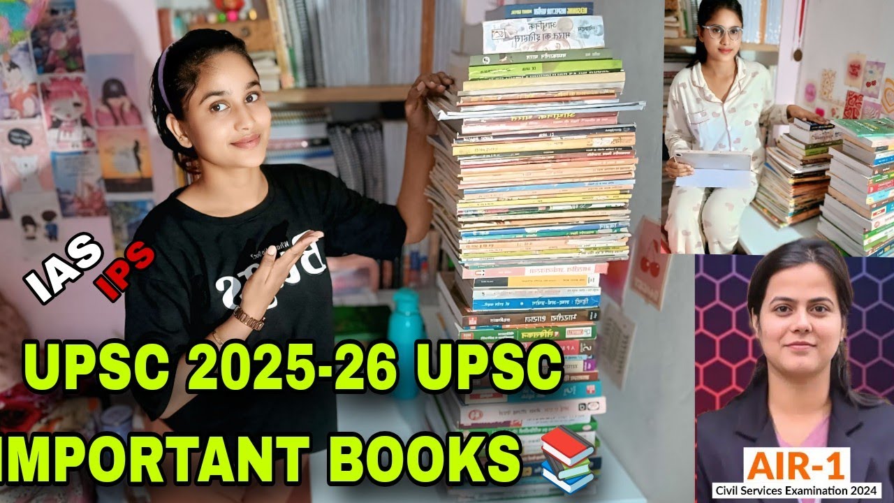 UPSC Book 📚 list 2025-2026 for Hindi & English medium/UPSC (IAS/IPS ...