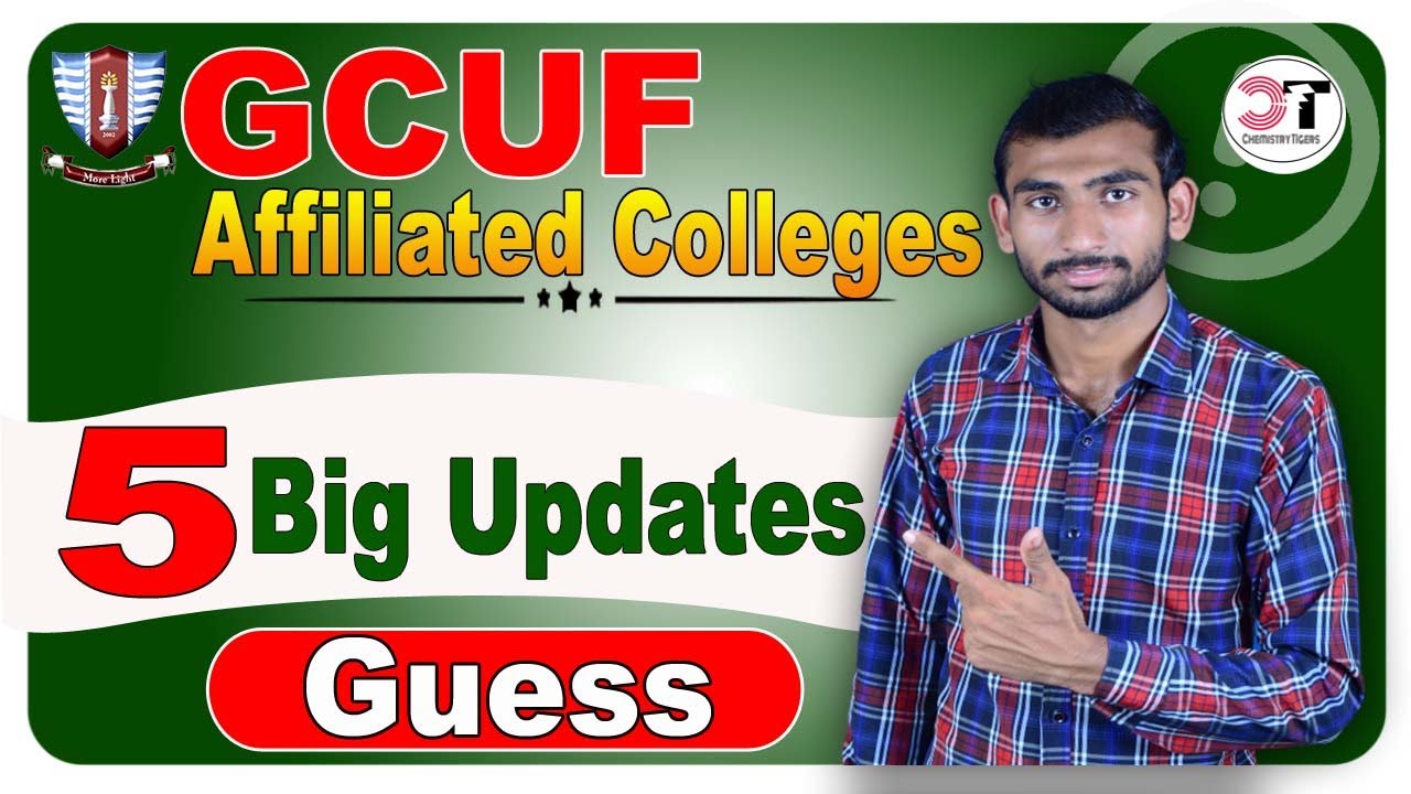 5 Big Updates for Students Affiliated Colleges Students GCUF ...
