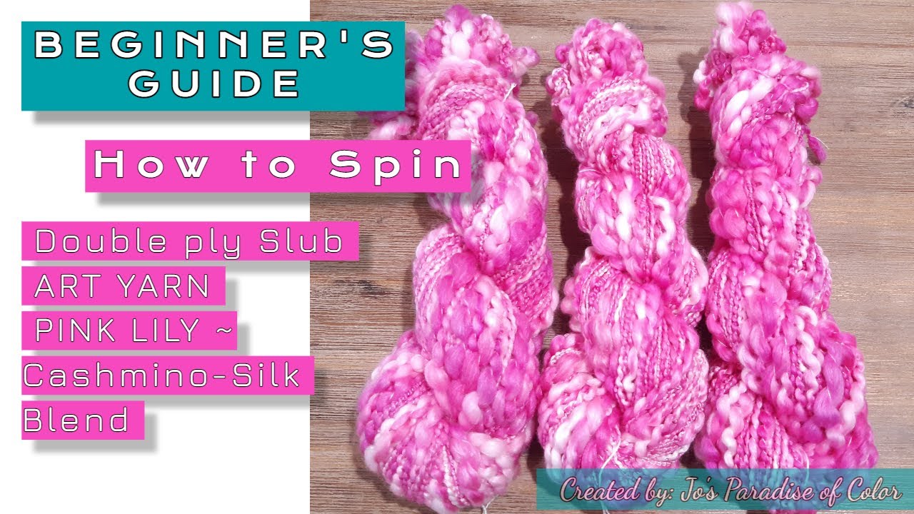 Beginners guide to how to spin double ply slub - YouTube