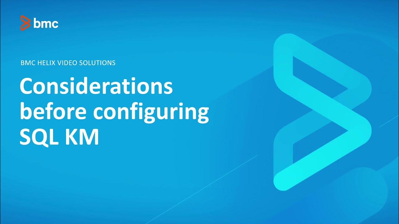 BMC TSOM Patrol: How to Configure PATROL for Microsoft SQL Server KM - YouTube