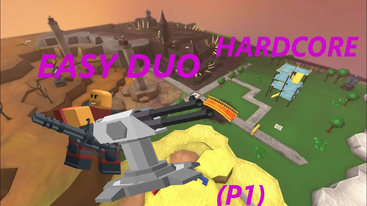 Easy duo hc TDS no special tower ||| Изи дуо хардкор в ТДС без спец ...