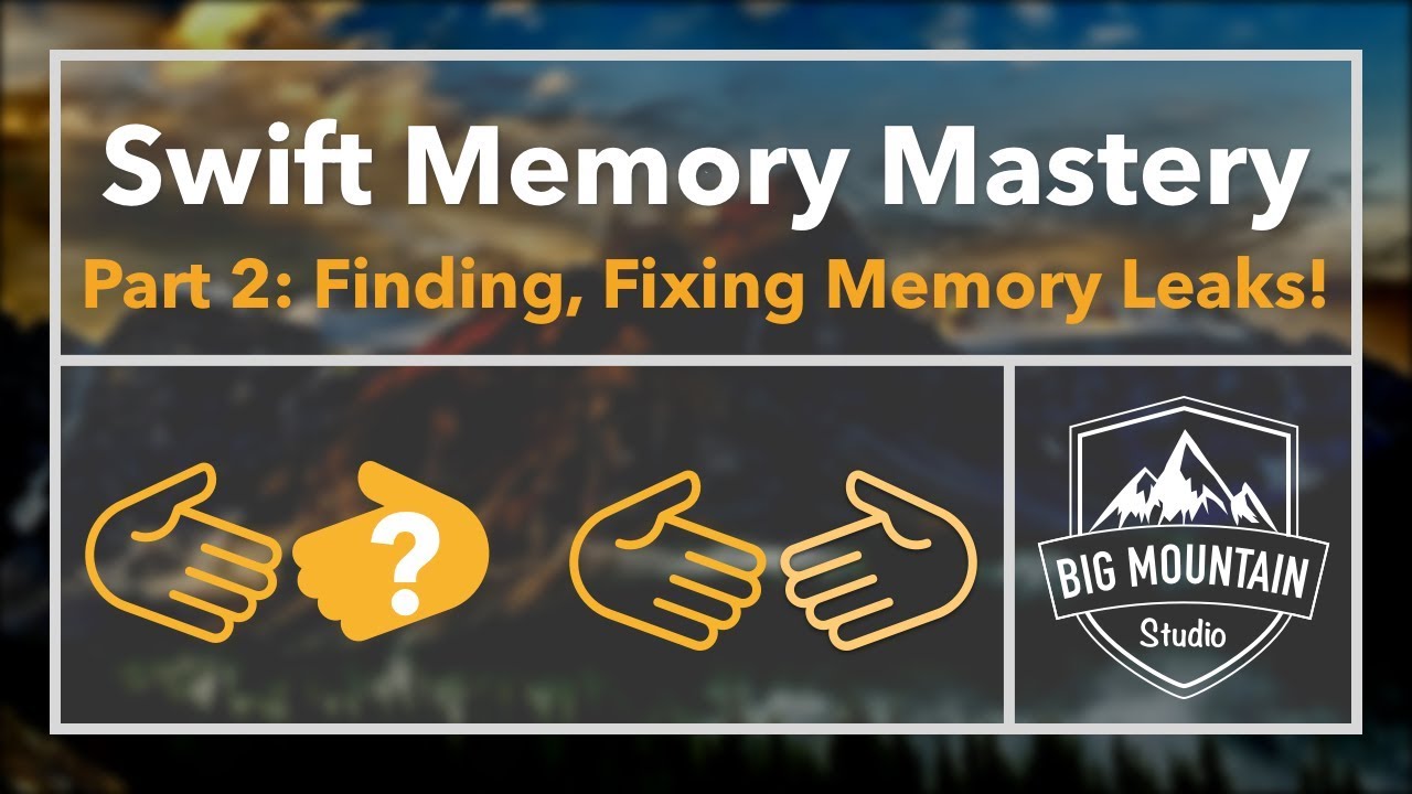 Memory 2 - Finding and Fixing Memory Leaks (iOS, Xcode 9, Swift 4) - YouTube
