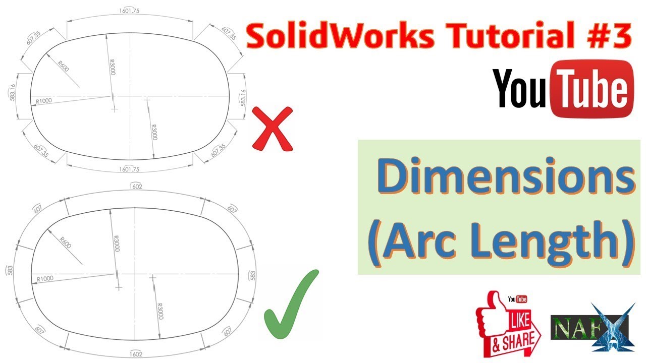 SolidWorks Tutorial 3 Dimensioning Arc Length YouTube solidworks-tutorial-3-dimensioning-arc-length-youtube