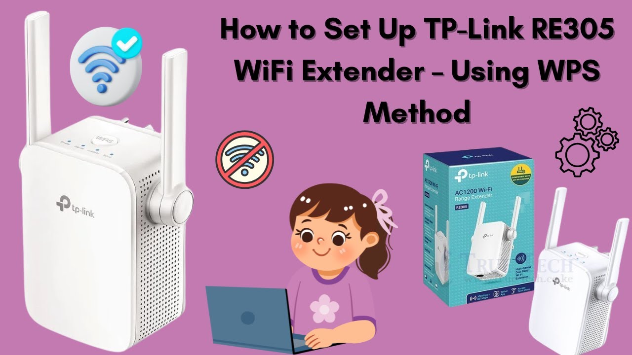 How to Set Up TP-Link RE305 WiFi Extender Using WPS Button - YouTube