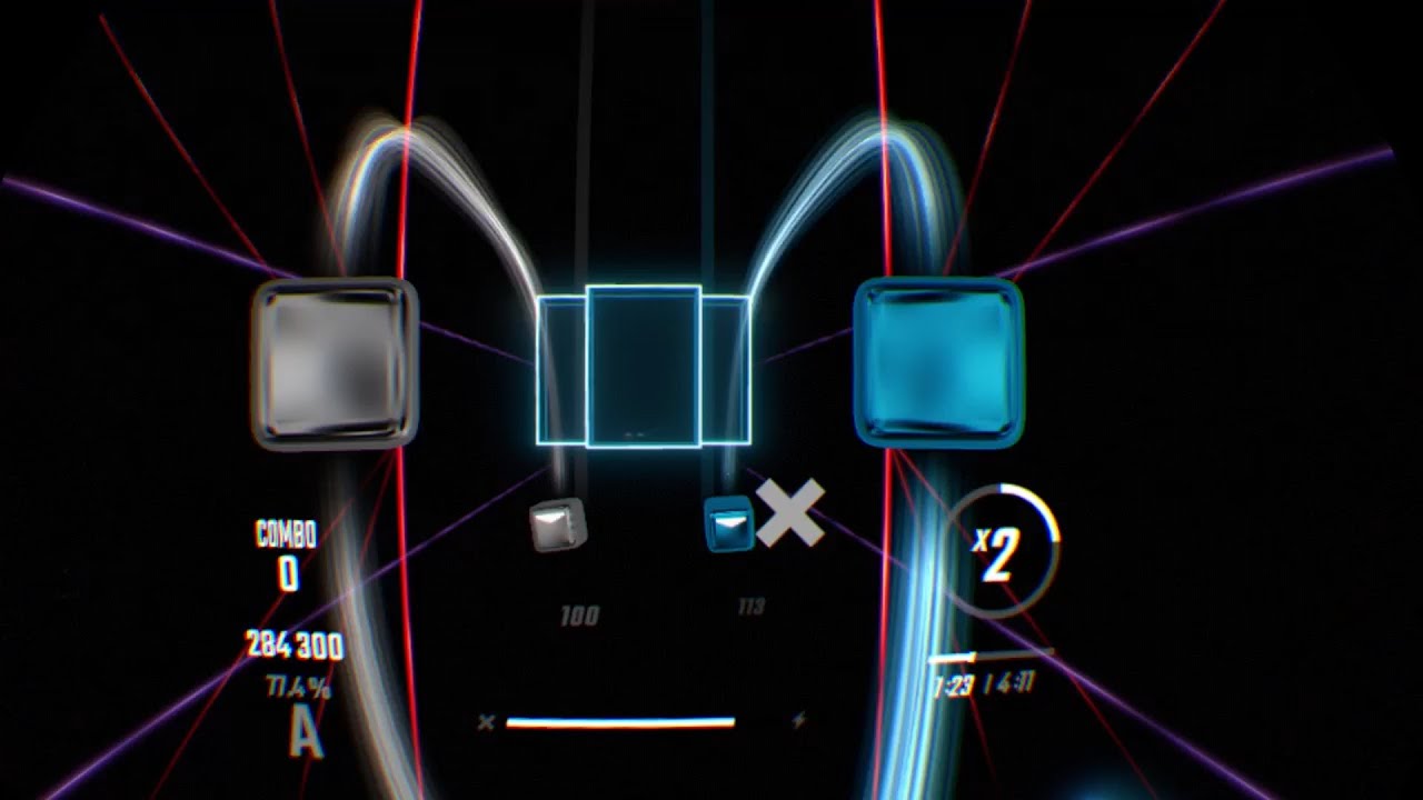 Getting some more practice in beat saber, some of my best expert+ ...