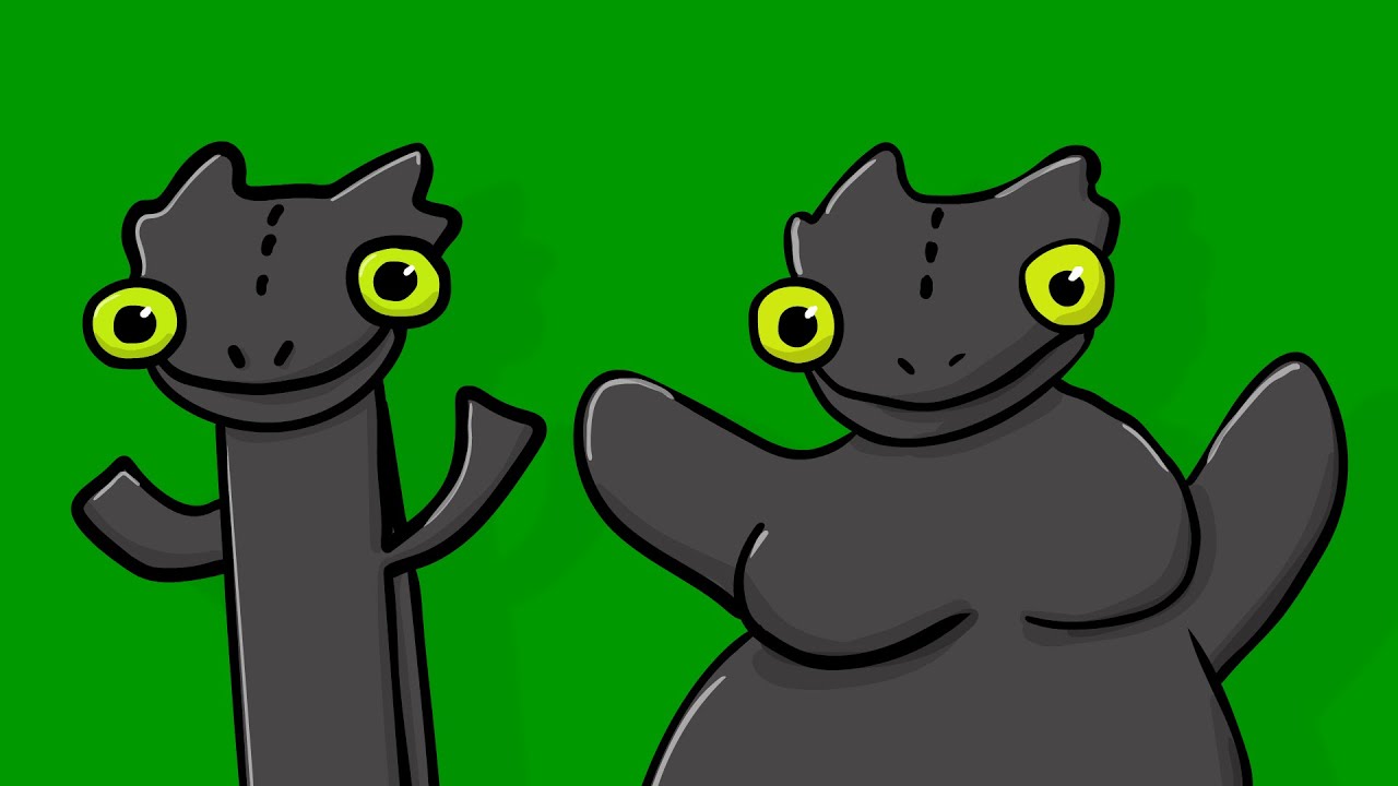COMPARISON Toothless and Fat Toothless Dance Meme - YouTube