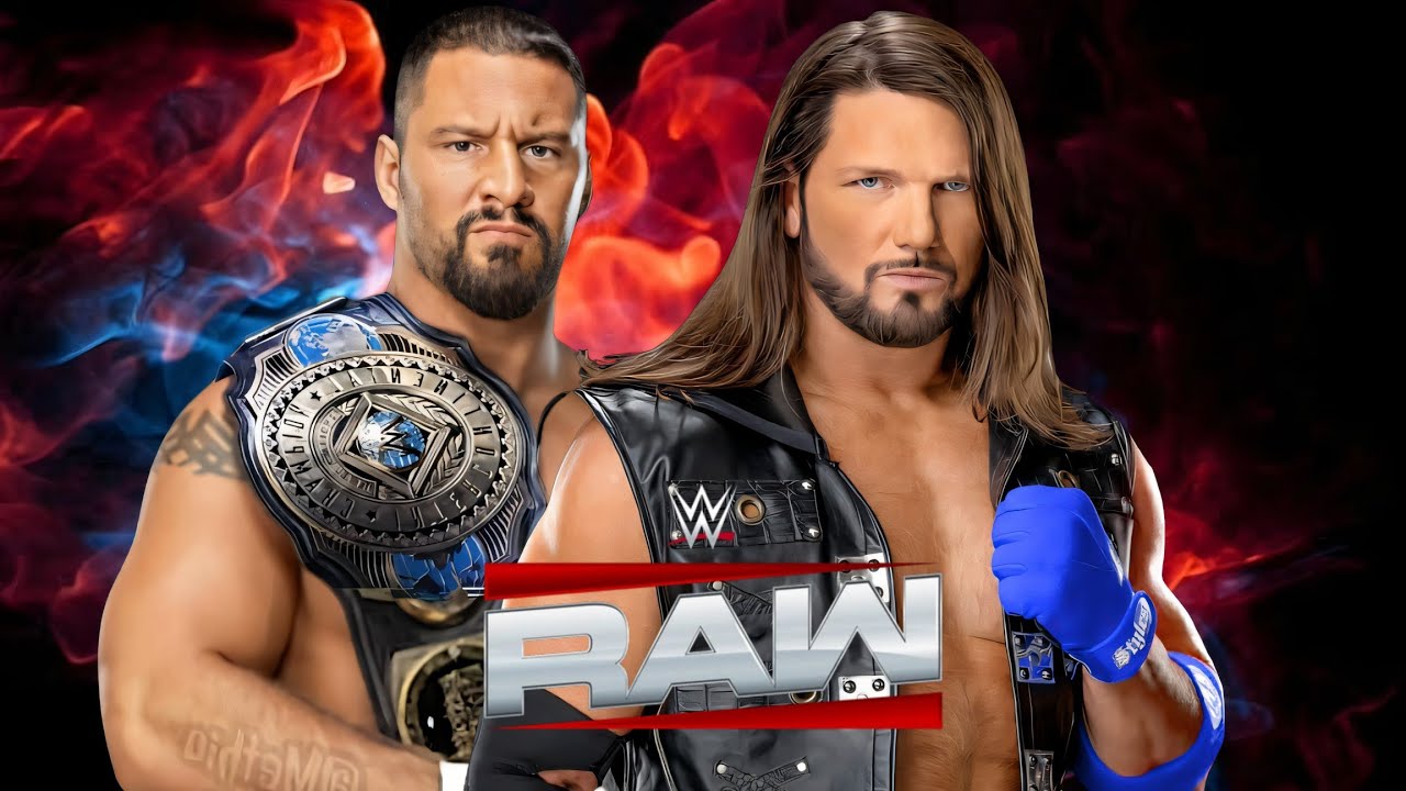 Bron Breakker Ft. Vs Aj Style Monday Night RAW 2025 | WWE 2K24 - YouTube