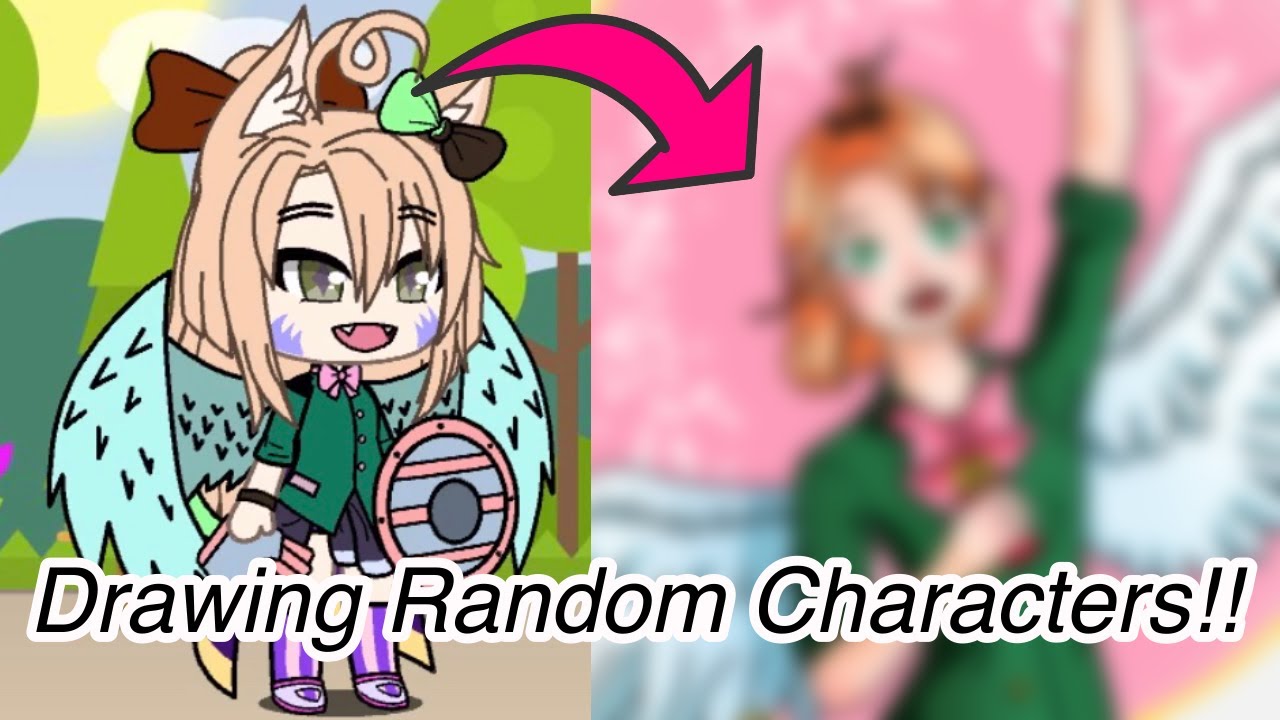 Drawing RANDOMLY generated Gacha characters! - YouTube
