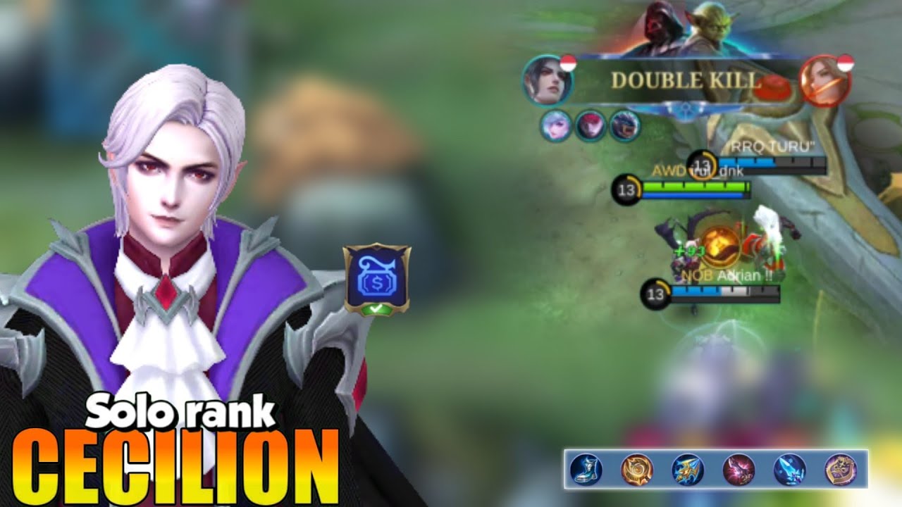 GAMPLAY CECILION!! BUILD CECILION YANG PALING SAKIT DI SEASON 27 ...