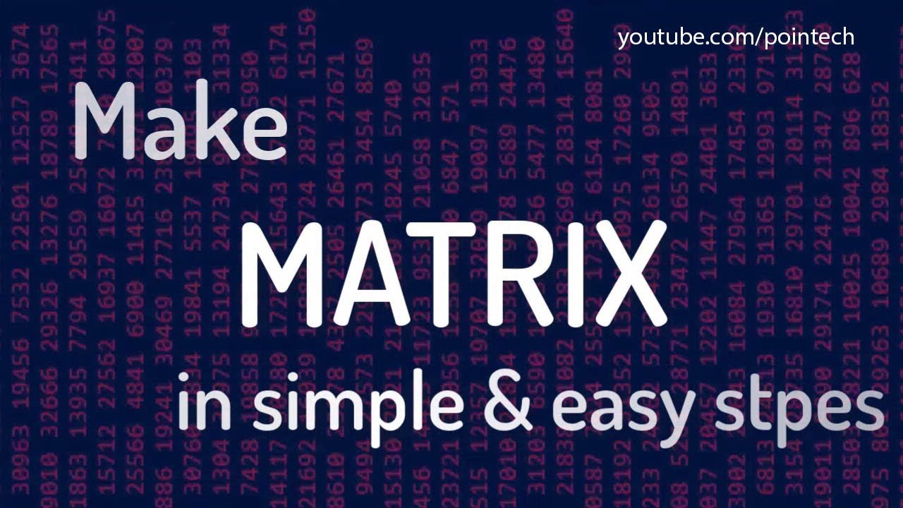 How To Make Matrix Program In Notepad Simple And Easy Pointech 4979