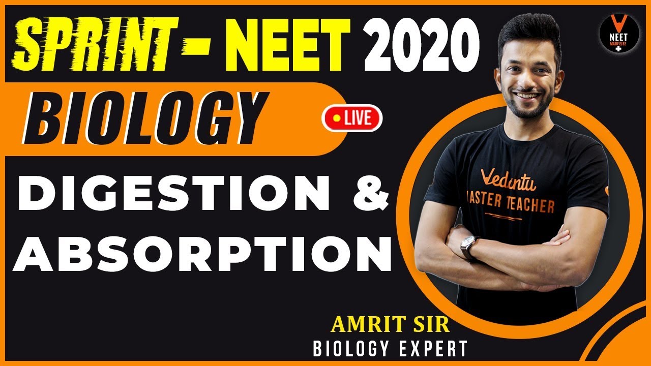 Digestion and Absorption | NEET Biology MCQs Series | NEET 2020 ...