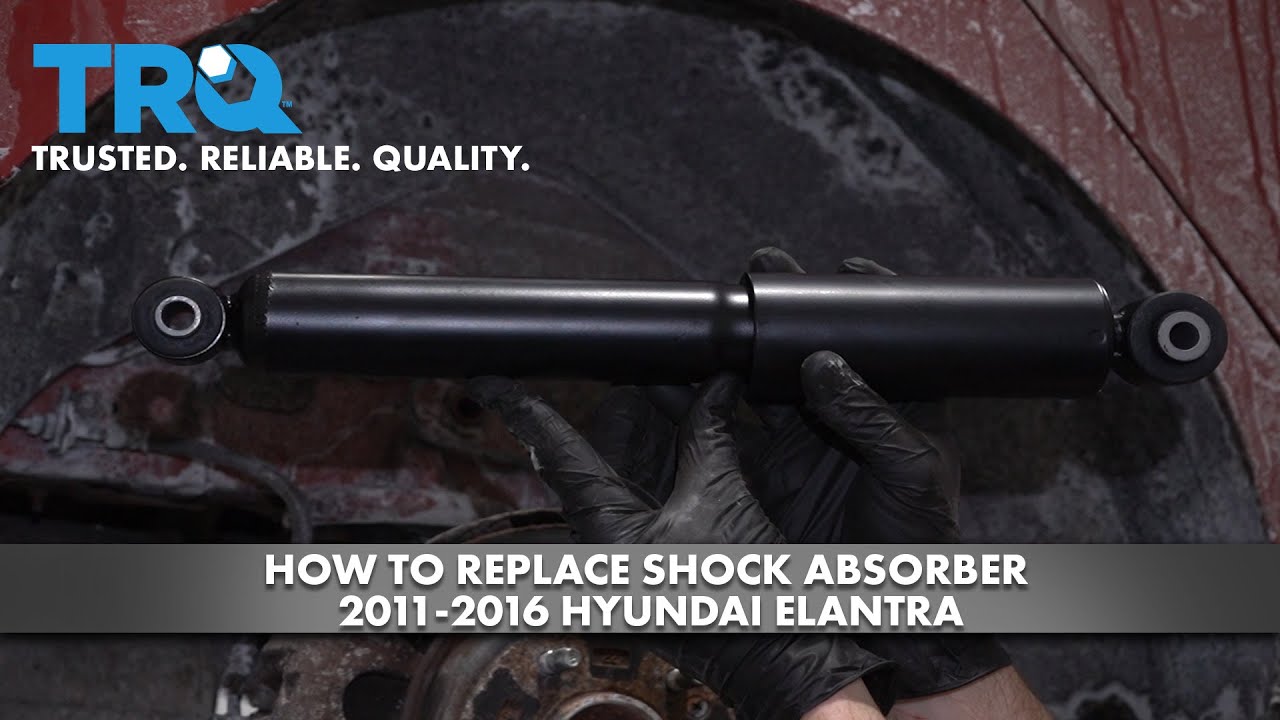 How to Replace Rear Shock 2011-2016 Hyundai Elantra - YouTube