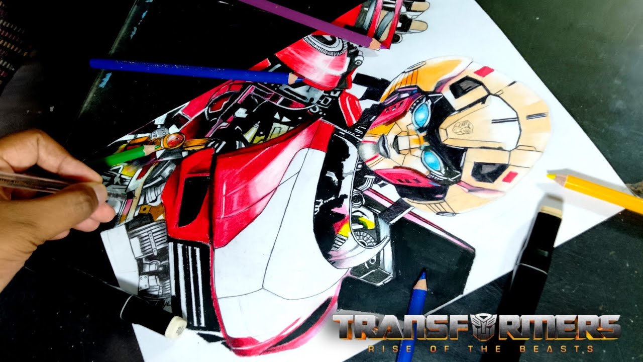 Drawing Transformers: Rise of the Beasts Drawing arcee / draw ruhan ...
